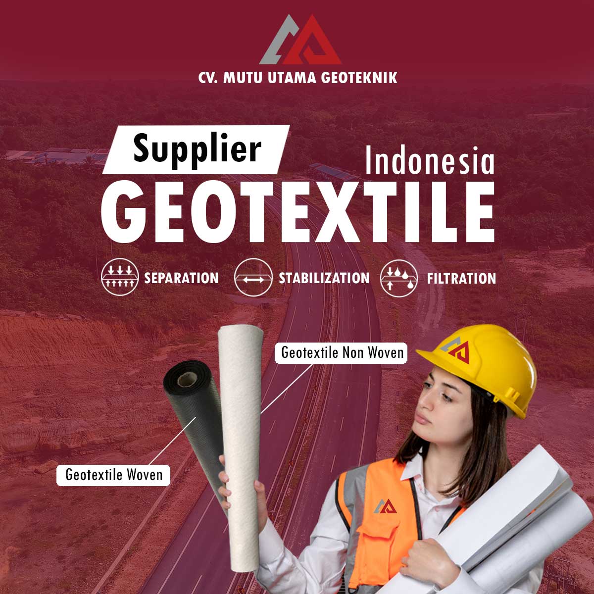 Fungsi Geotextile untuk Struktur Jalan Tol